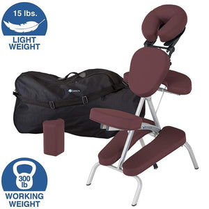 EARTHLITE MASSAGE PORTABLE VORTEX™ CHAIR PACKAGE- Black color